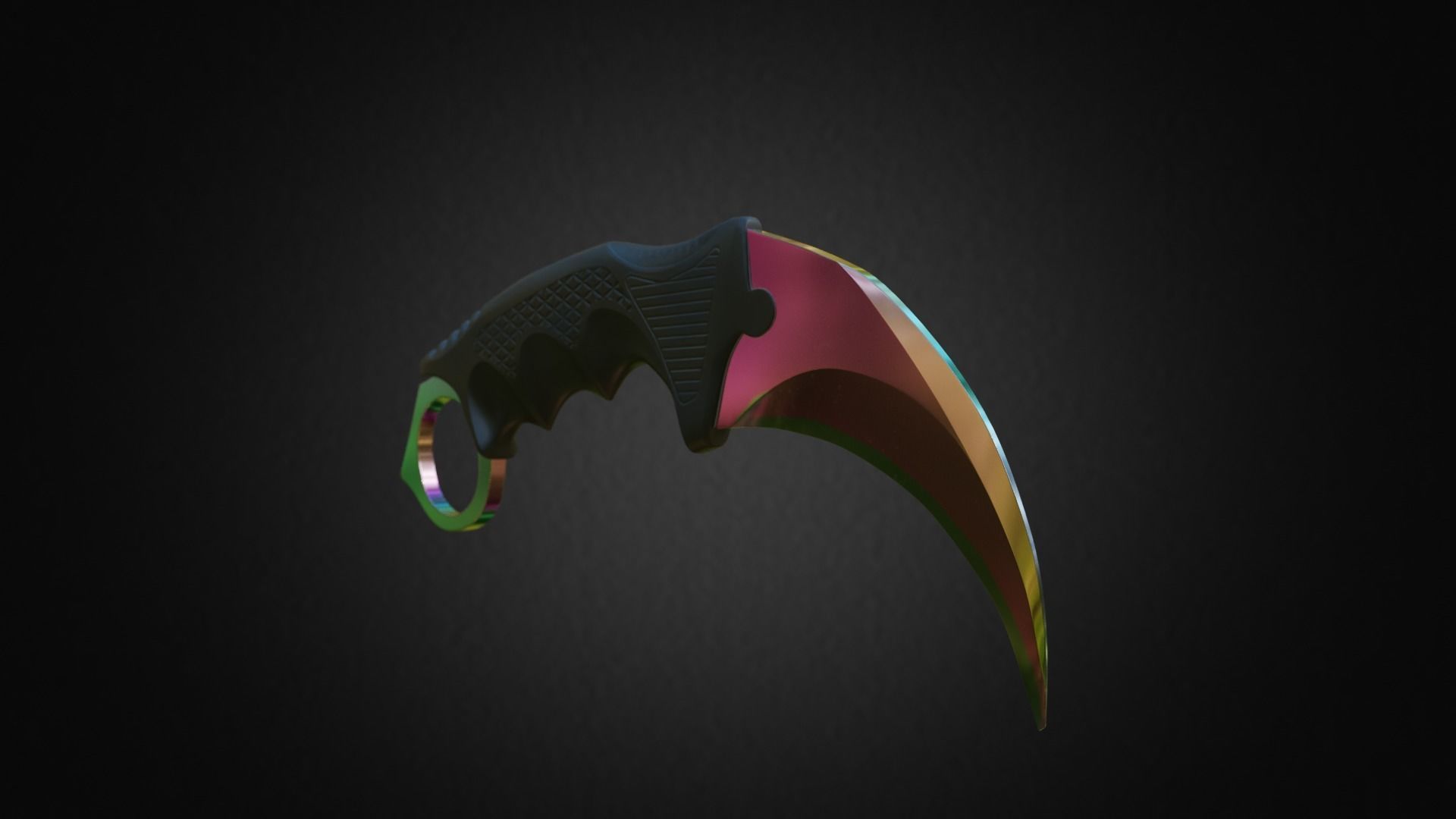 3D model Karambit knife CS GO VR / AR / low-poly | CGTrader