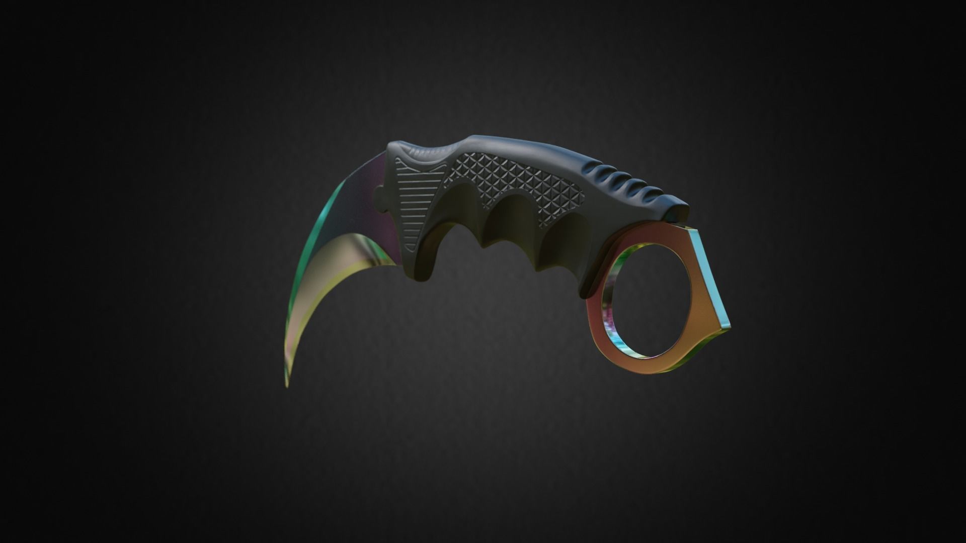 3D model Karambit knife CS GO VR / AR / low-poly | CGTrader