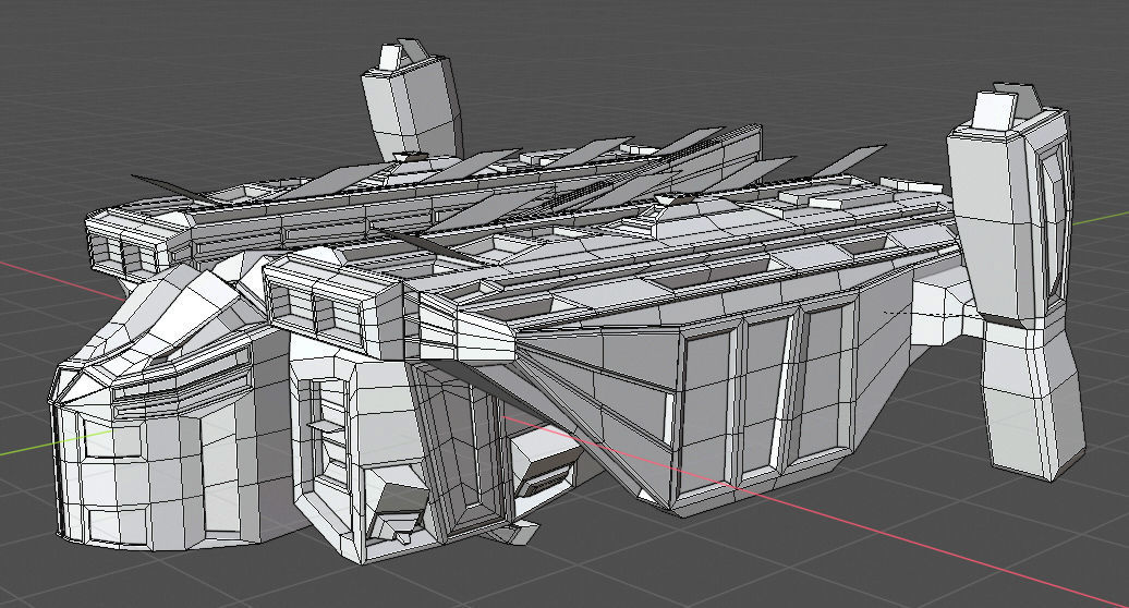 3D Low Poly Sci-Fi Spaceship free VR / AR / low-poly 3D model | CGTrader