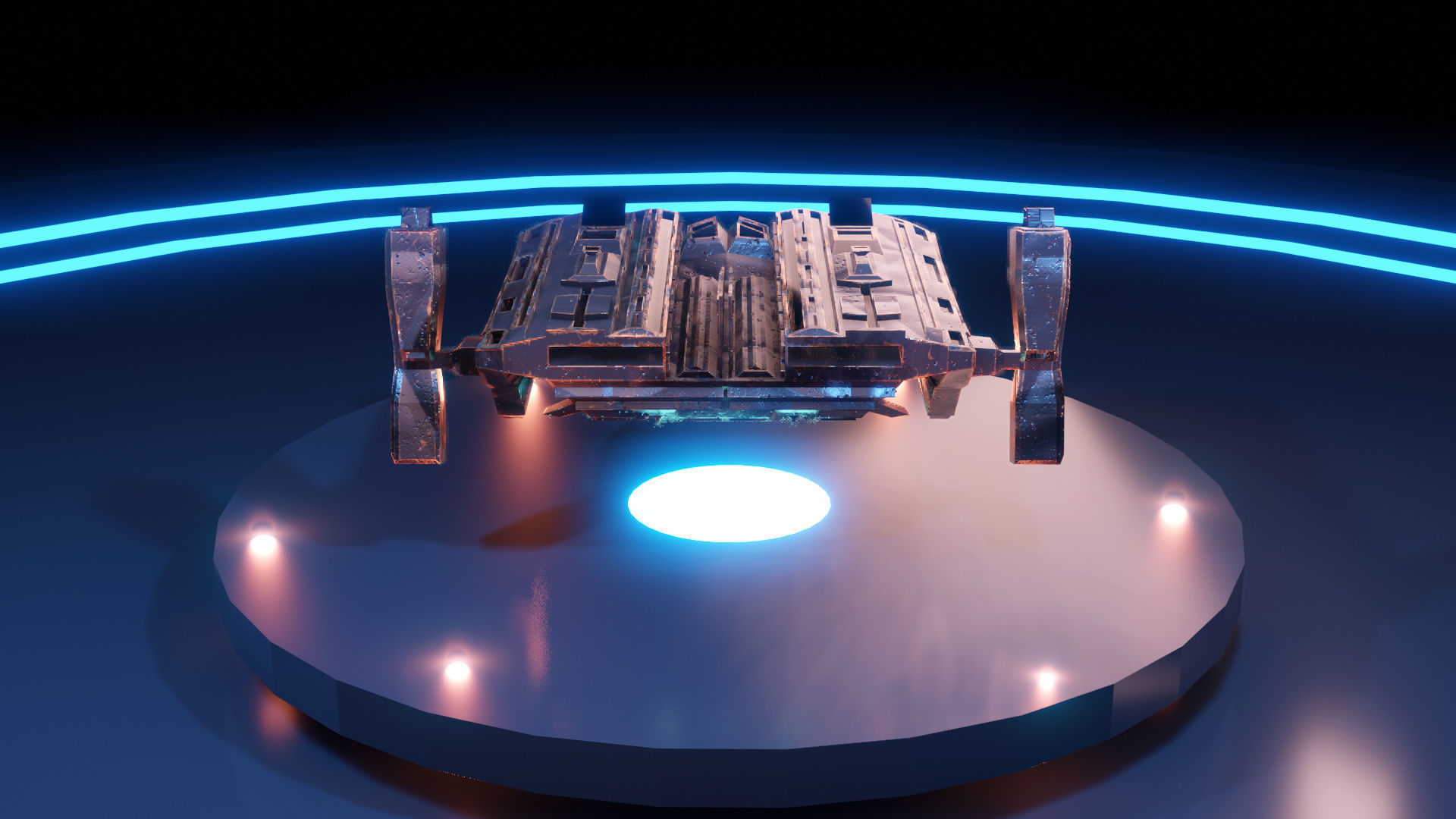 3D Low Poly Sci-Fi Spaceship free VR / AR / low-poly 3D model | CGTrader