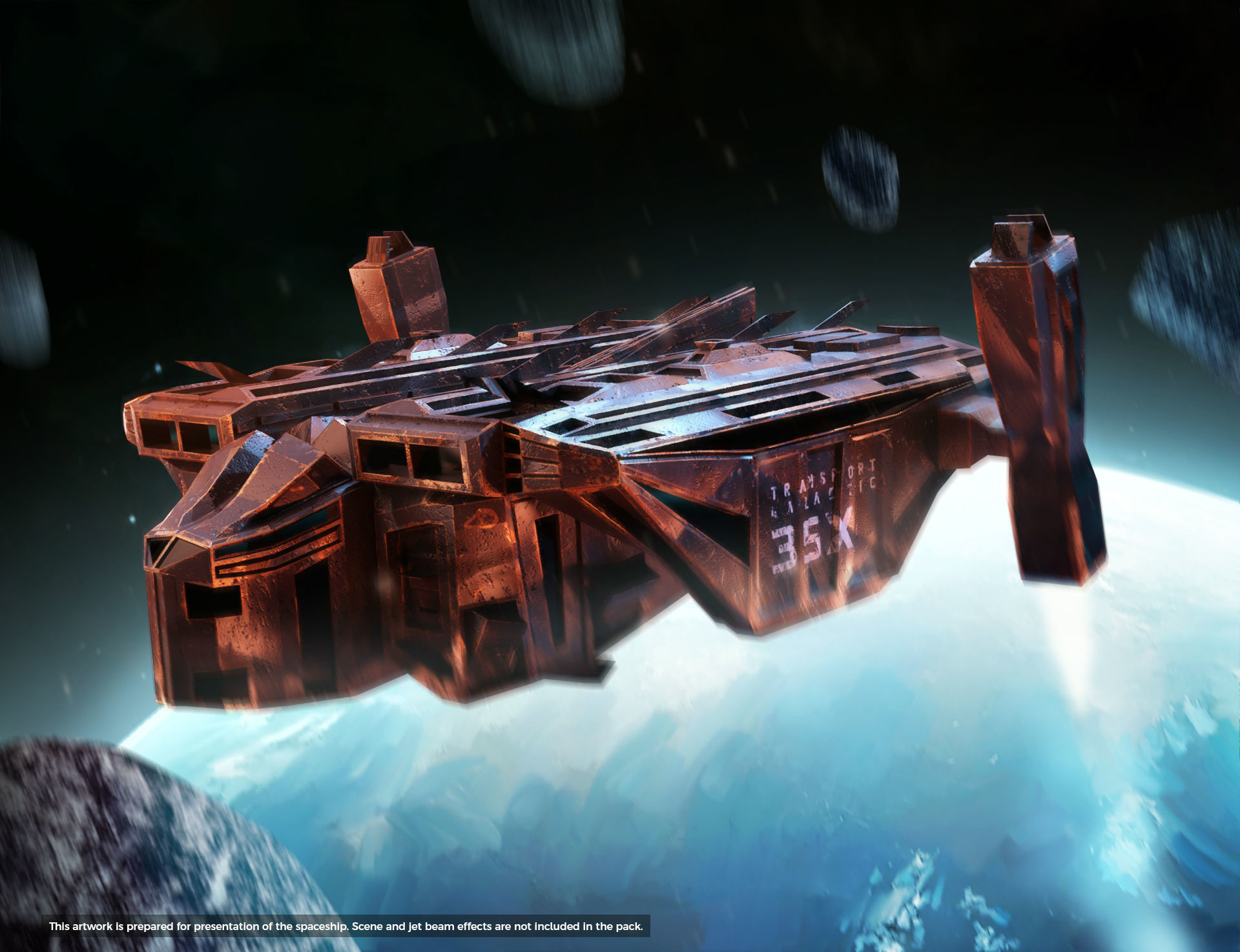 3D Low Poly Sci-Fi Spaceship free VR / AR / low-poly 3D model | CGTrader