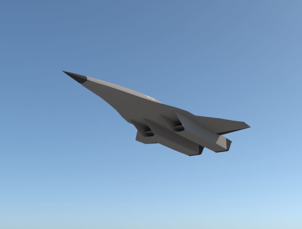 3D model SR-72 fighter jet VR / AR / low-poly | CGTrader