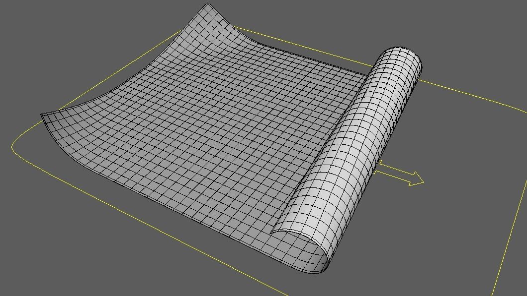 Sheet with drawings 3D model animated rigged | CGTrader