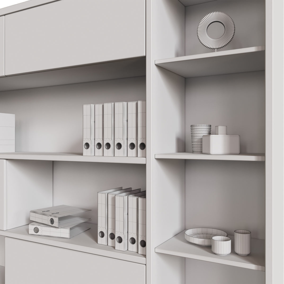 Norden Office Shelving Unit 3D model | CGTrader