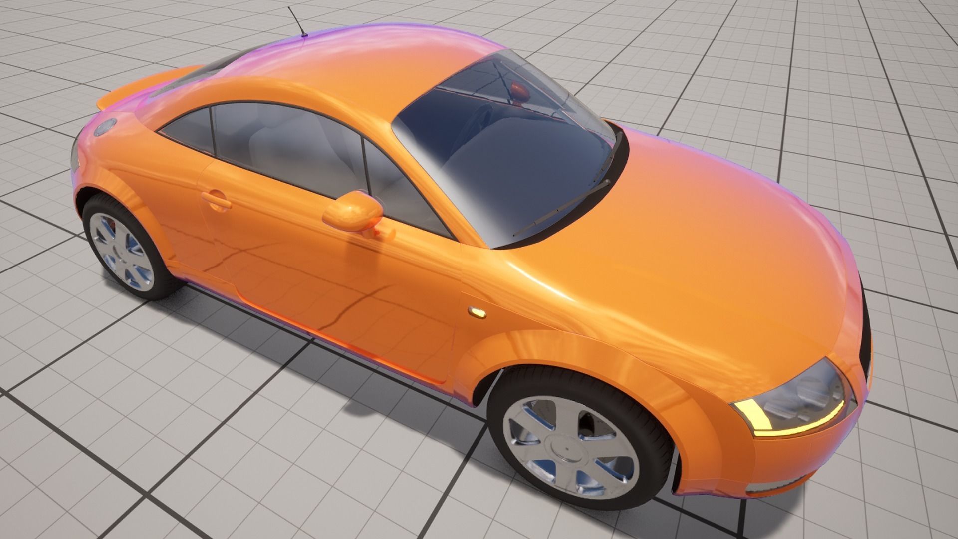 AUDI TT Drivable Car Vehicle Transport for Unreal Engine 3D model ...