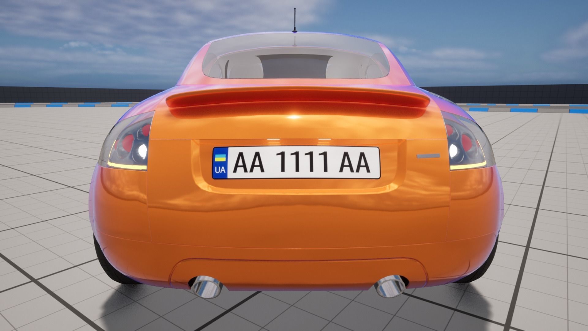 AUDI TT Drivable Car Vehicle Transport for Unreal Engine 3D model ...