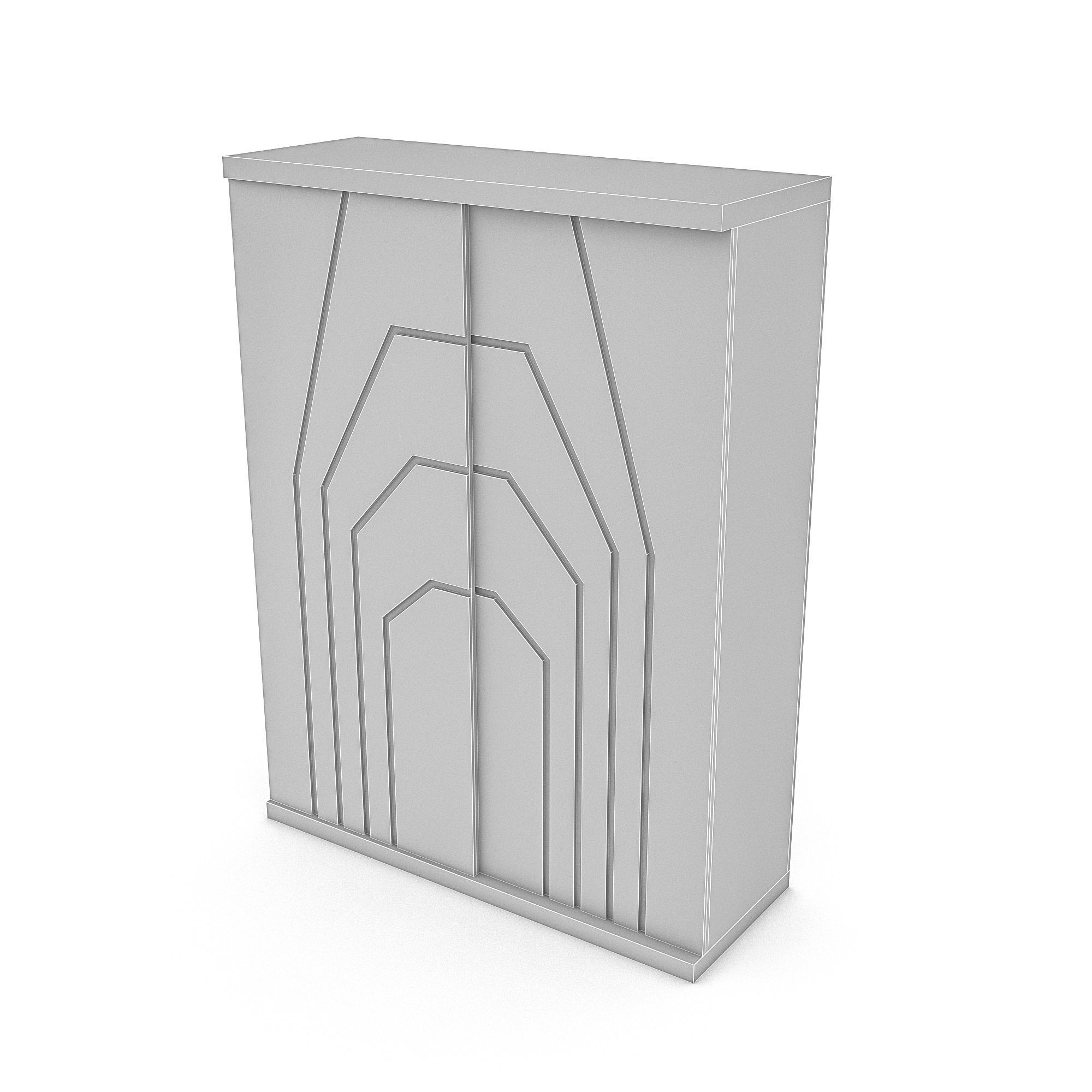 3D model classic wardrobe model VR / AR / low-poly | CGTrader