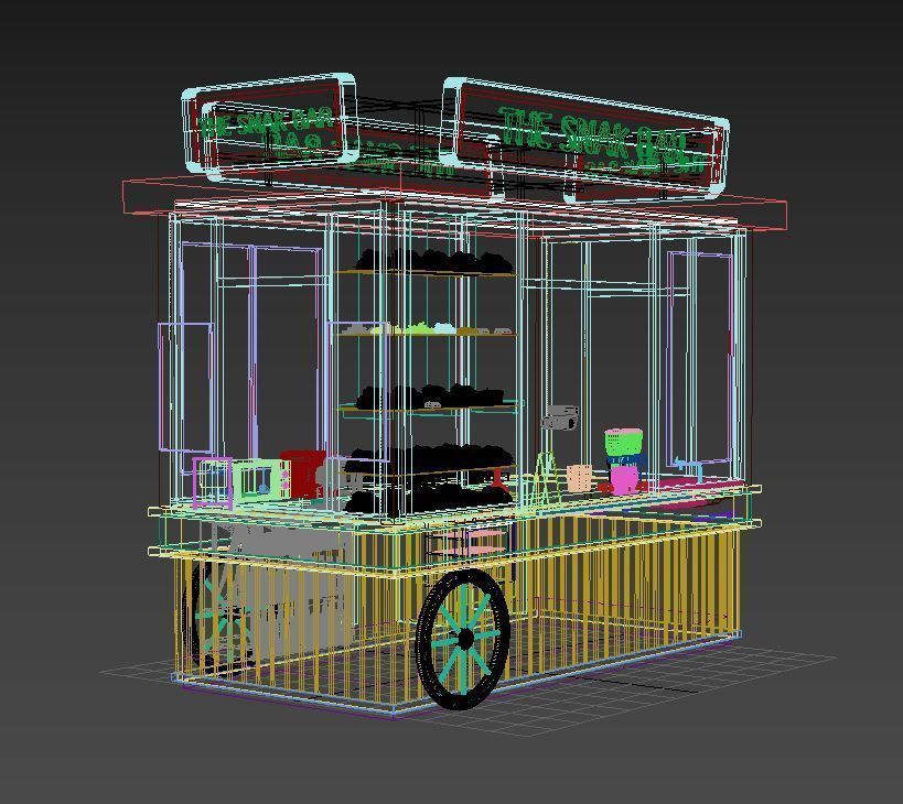 3D model Snack Bar Model VR / AR / low-poly | CGTrader