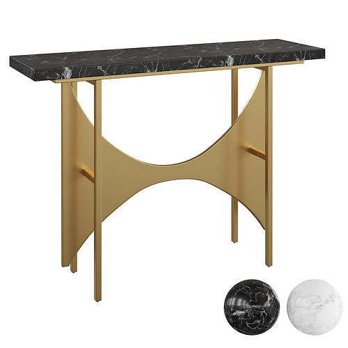 Modern Marble Console Table 3D model | CGTrader