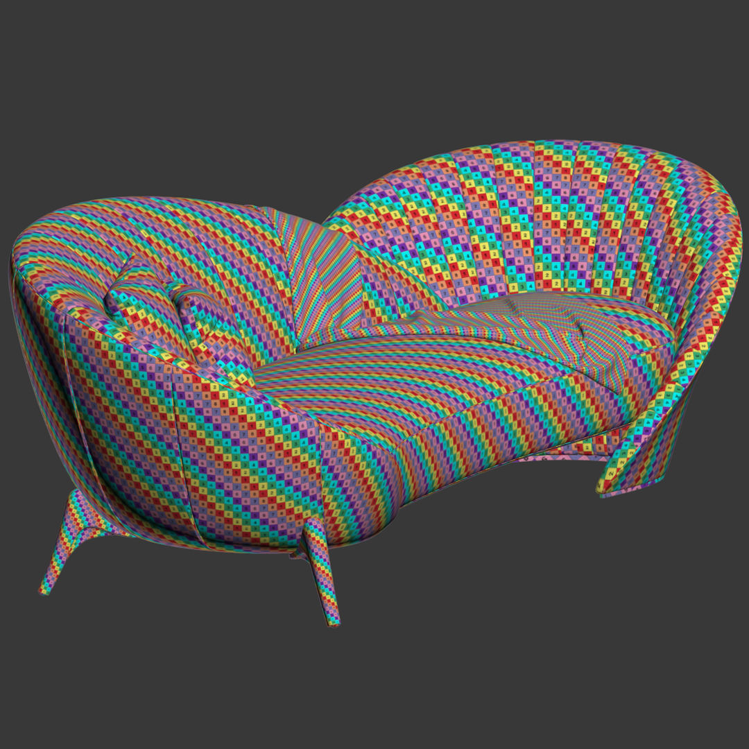 Presence Curved Sofa Visionnaire 3D model | CGTrader