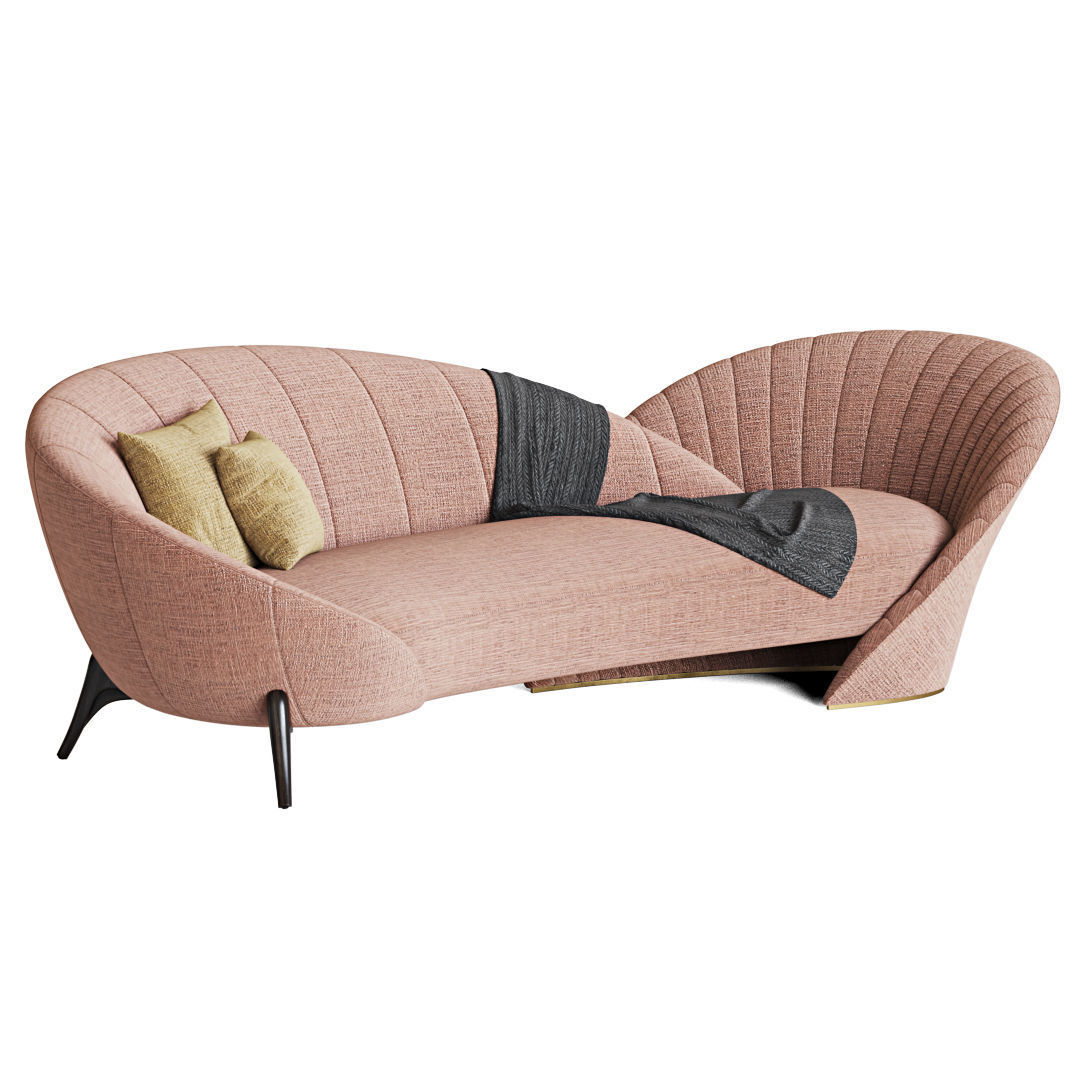 Presence Curved Sofa Visionnaire 3D model | CGTrader