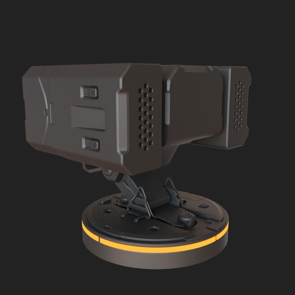 Hardsurface Sci fi Turret Design 3D model | CGTrader