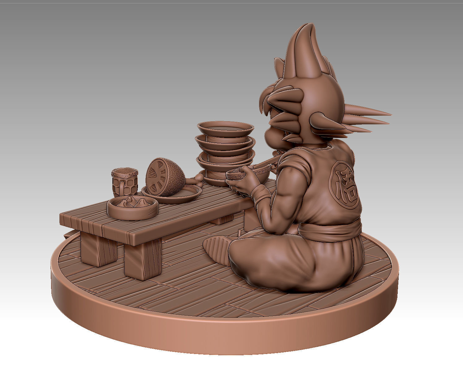 Goku lunch 3D model 3D printable | CGTrader