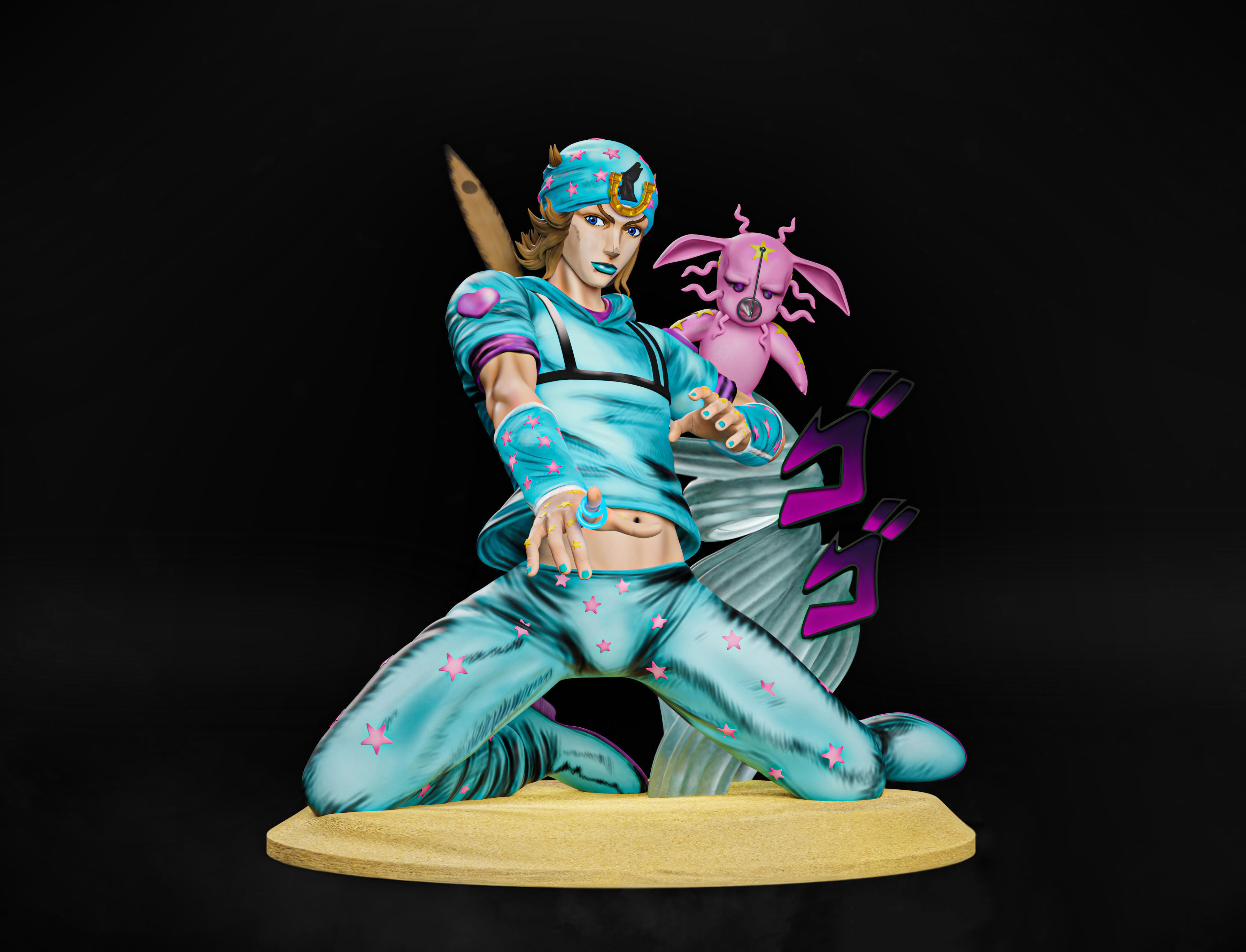 Johnny Joestar JoJos Bizarre Adventure 3D model 3D printable | CGTrader