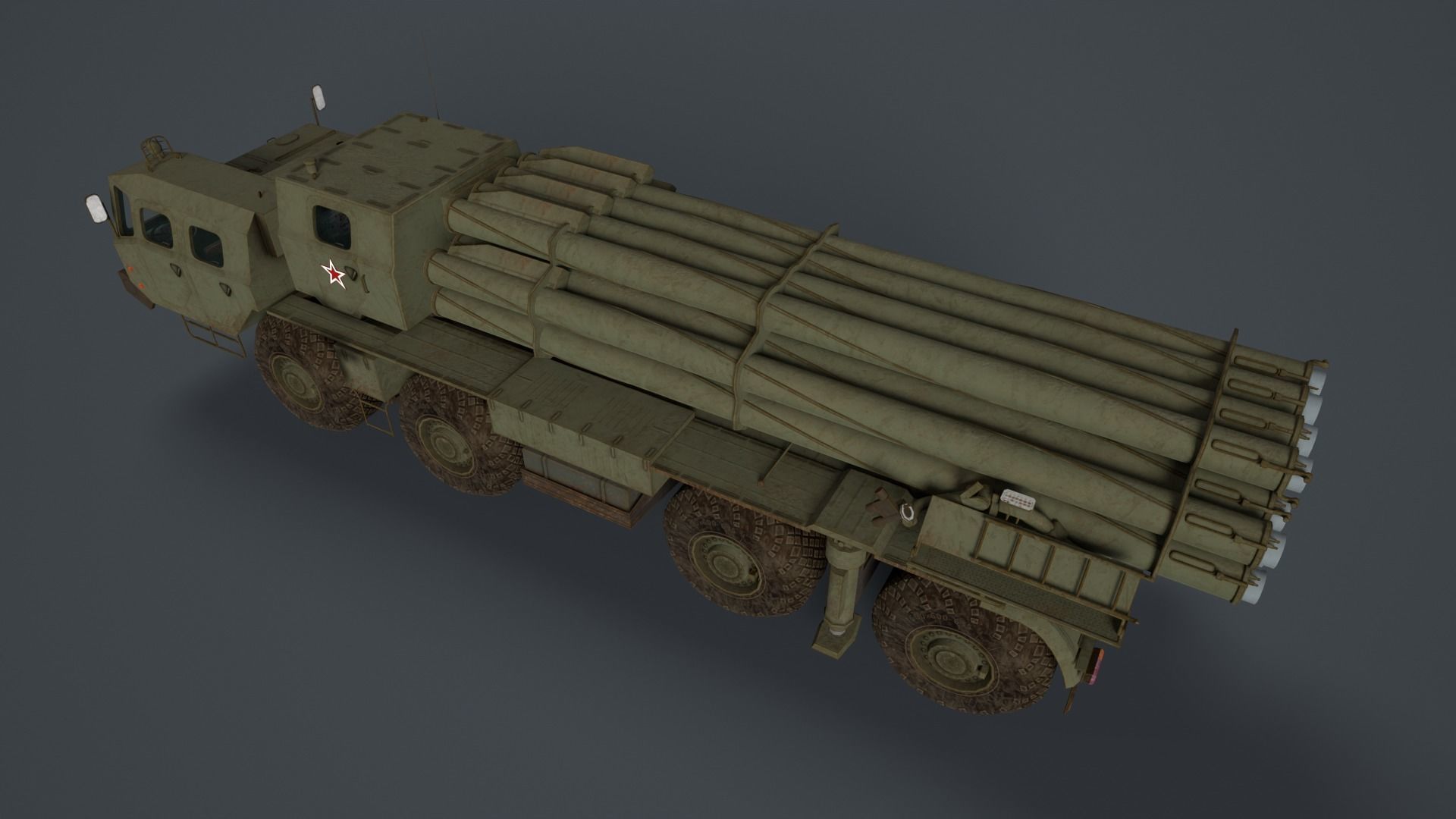 3D model BM 30 Tornado-S and BM30 Smerch 9A52 VR / AR / low-poly | CGTrader