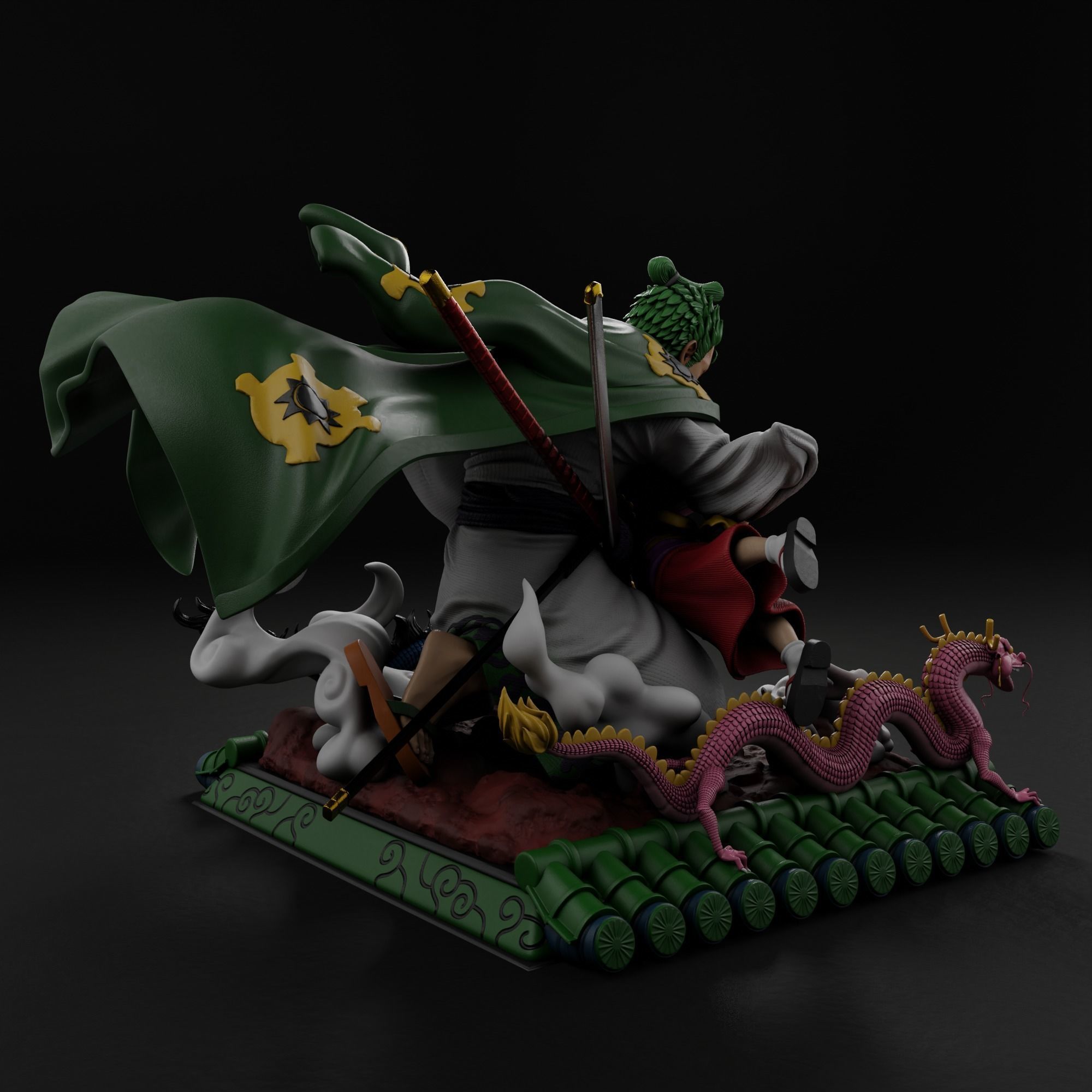 Zoro And Toko - One Piece 3D model 3D printable | CGTrader