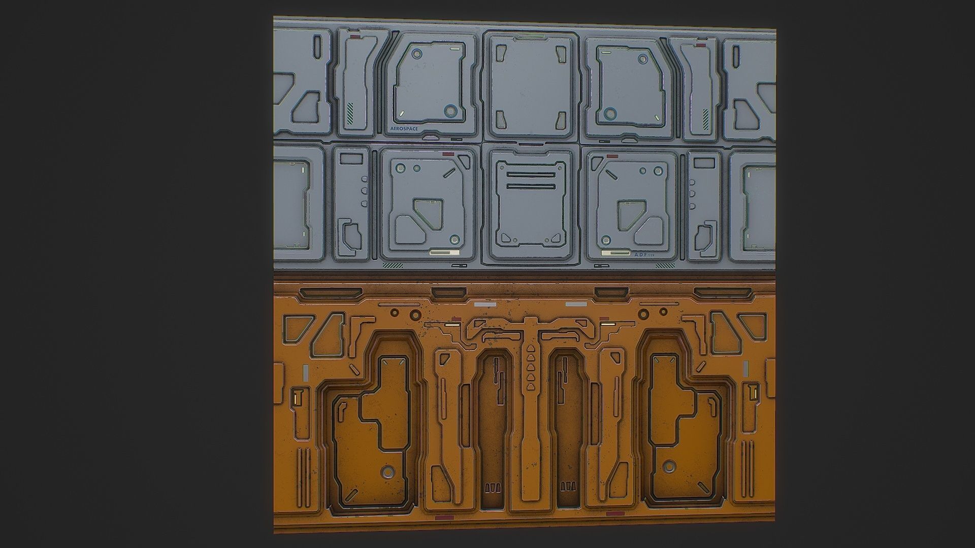 Sci fi tileable panels textures Texture | CGTrader