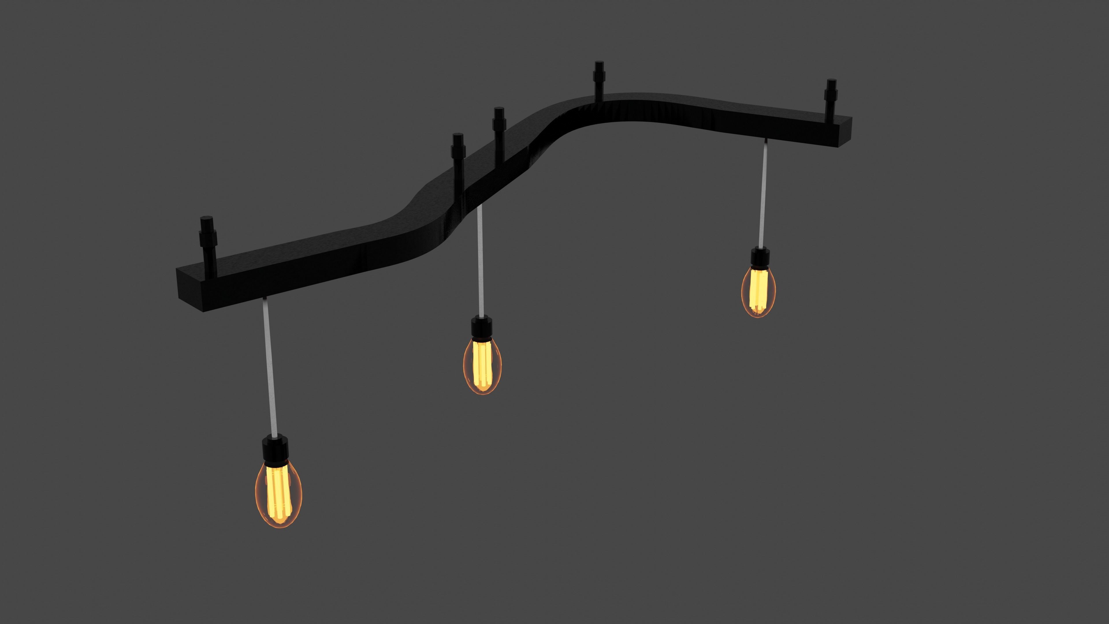 A set of pendant lamps free 3D model | CGTrader