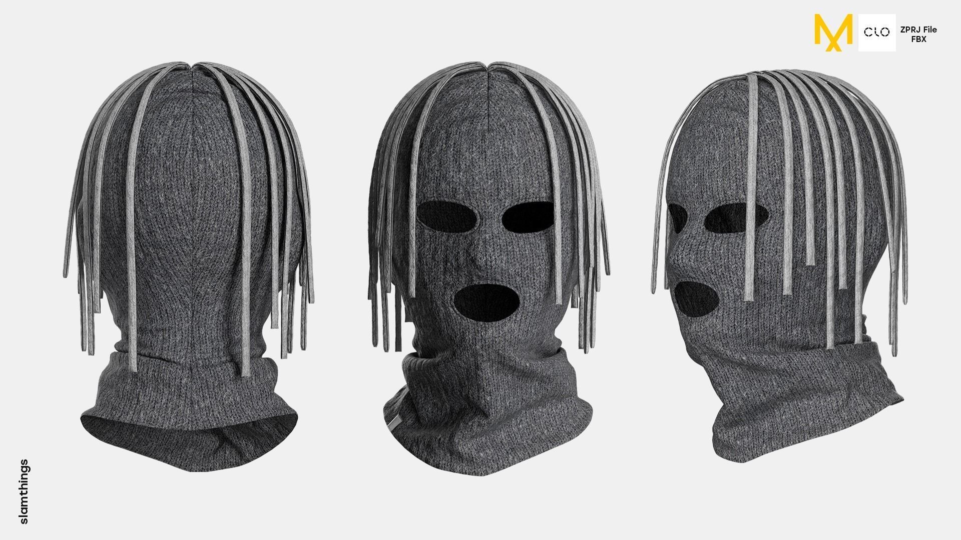 Streetwear 6 Balaclava Mask Collection 3D model | CGTrader