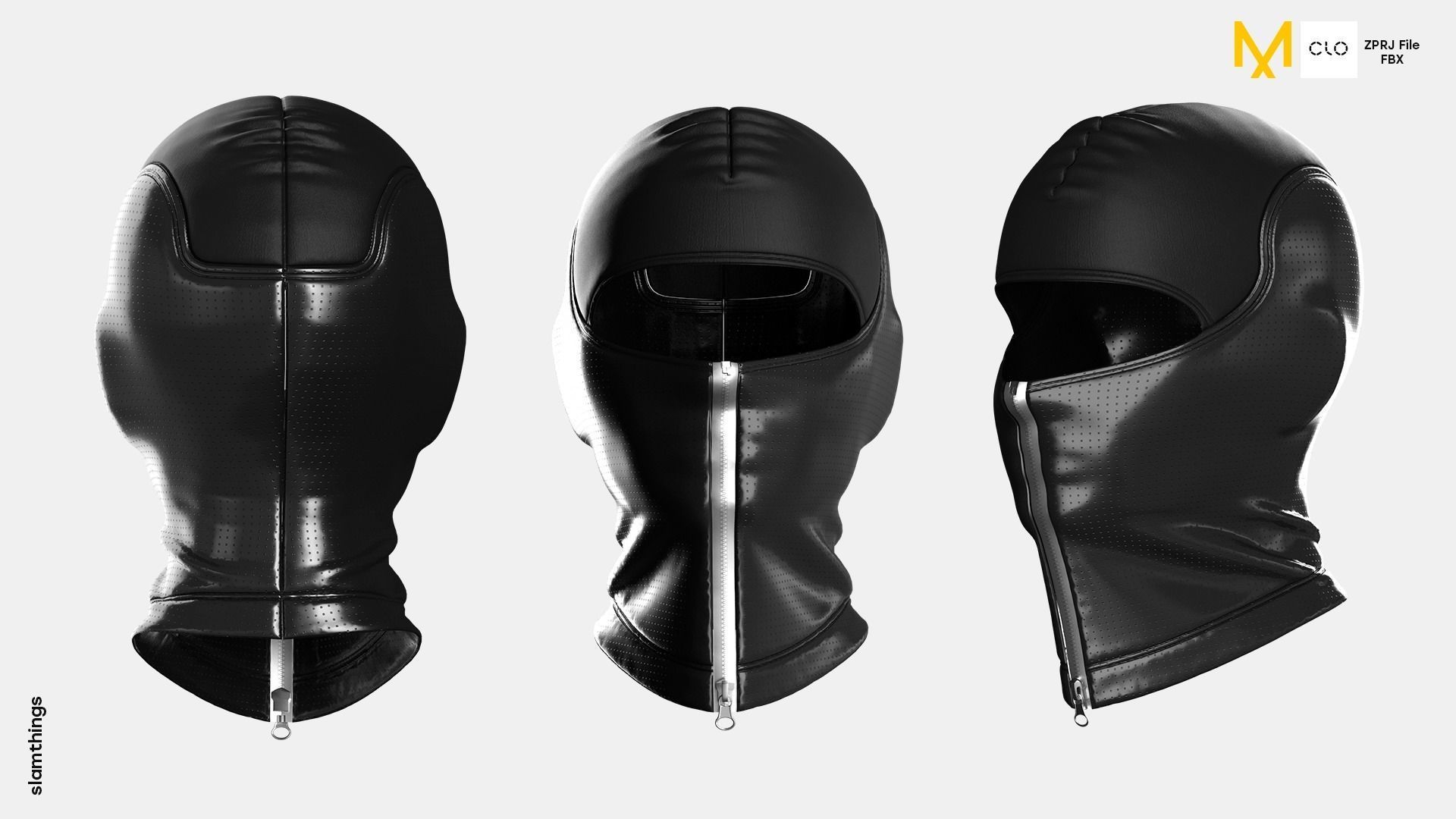 Streetwear 6 Balaclava Mask Collection 3D model | CGTrader