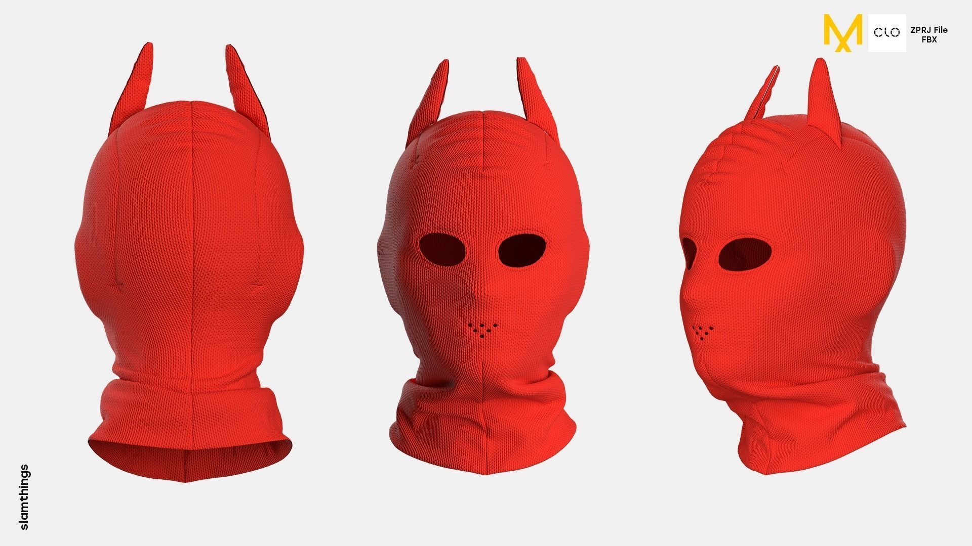 Streetwear 6 Balaclava Mask Collection 3D model | CGTrader