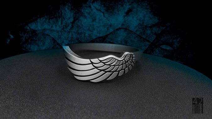 ring wing 3D model 3D printable | CGTrader