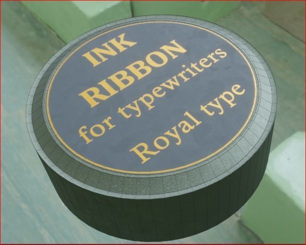 3D model Ink Ribbon from Resident Evil 2 3D Model VR / AR / low-poly ...