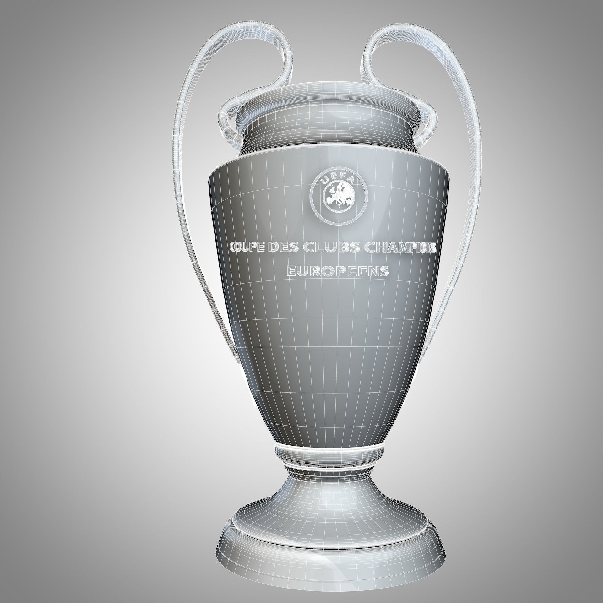 3D model UCL Champions Trophy 2022 VR / AR / low-poly | CGTrader