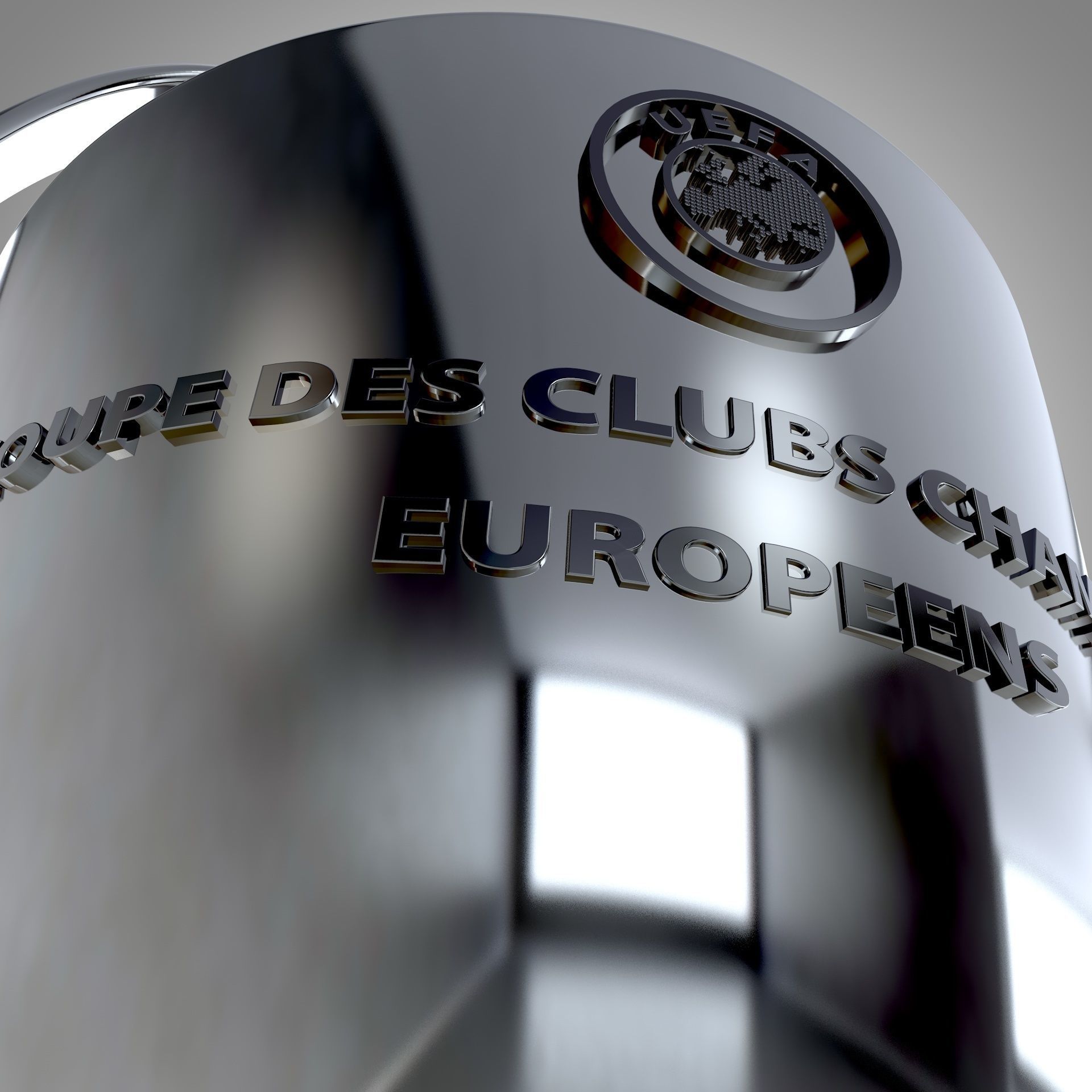 3D model UCL Champions Trophy 2022 VR / AR / low-poly | CGTrader