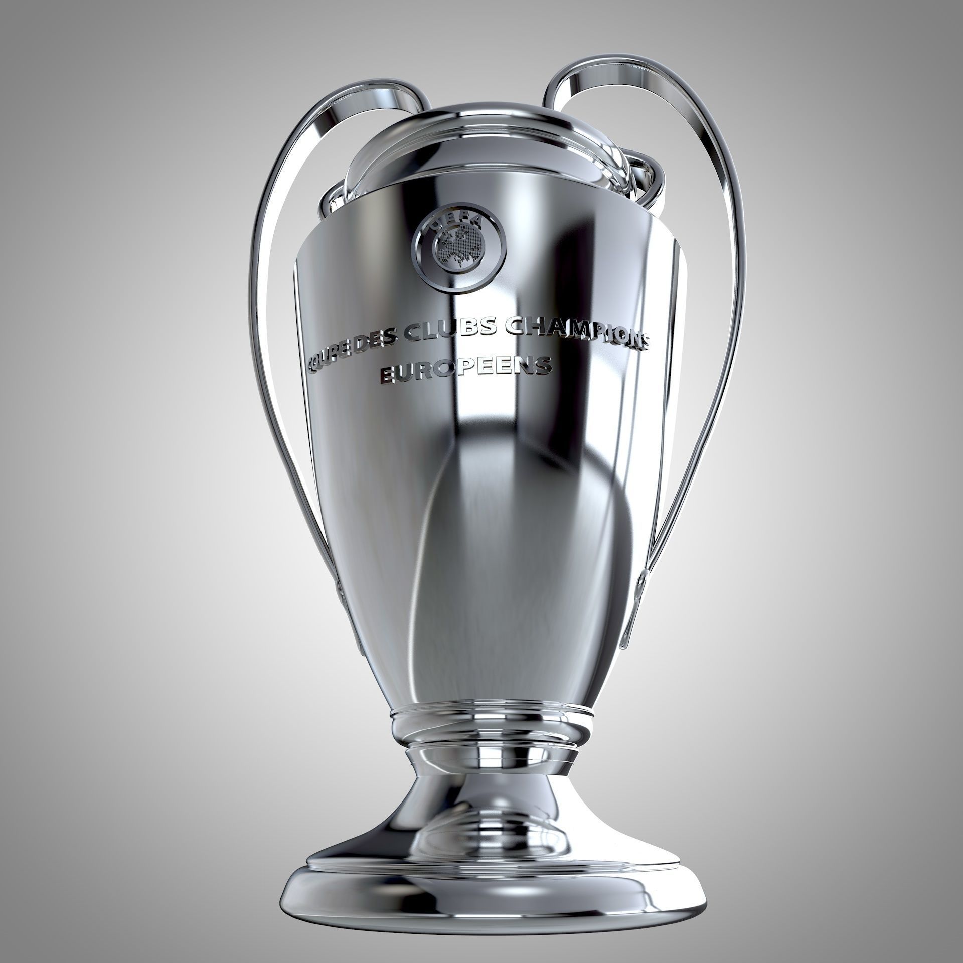 3D model UCL Champions Trophy 2022 VR / AR / low-poly | CGTrader