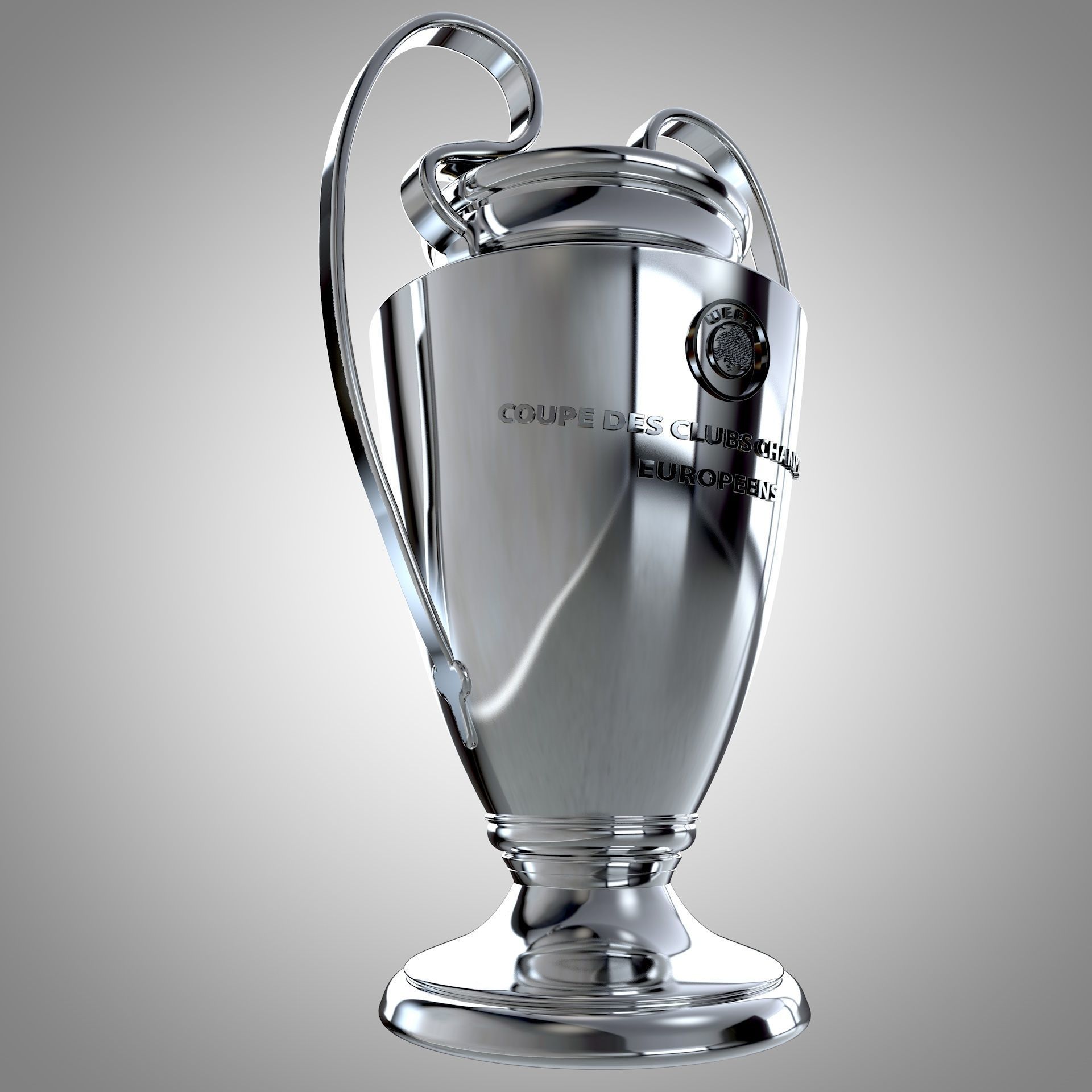 3D model UCL Champions Trophy 2022 VR / AR / low-poly | CGTrader