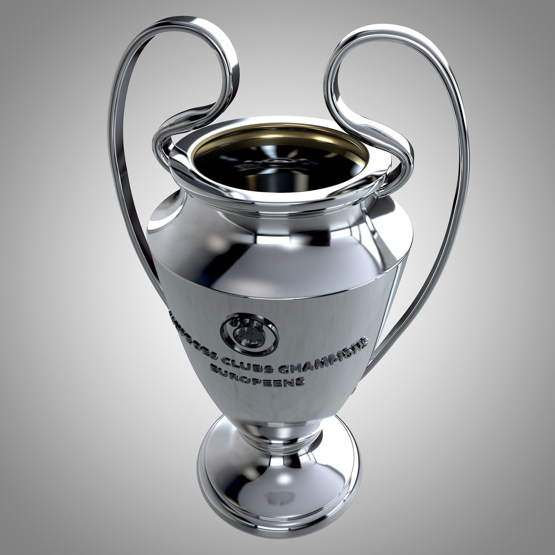 3D model UCL Champions Trophy 2022 VR / AR / low-poly | CGTrader