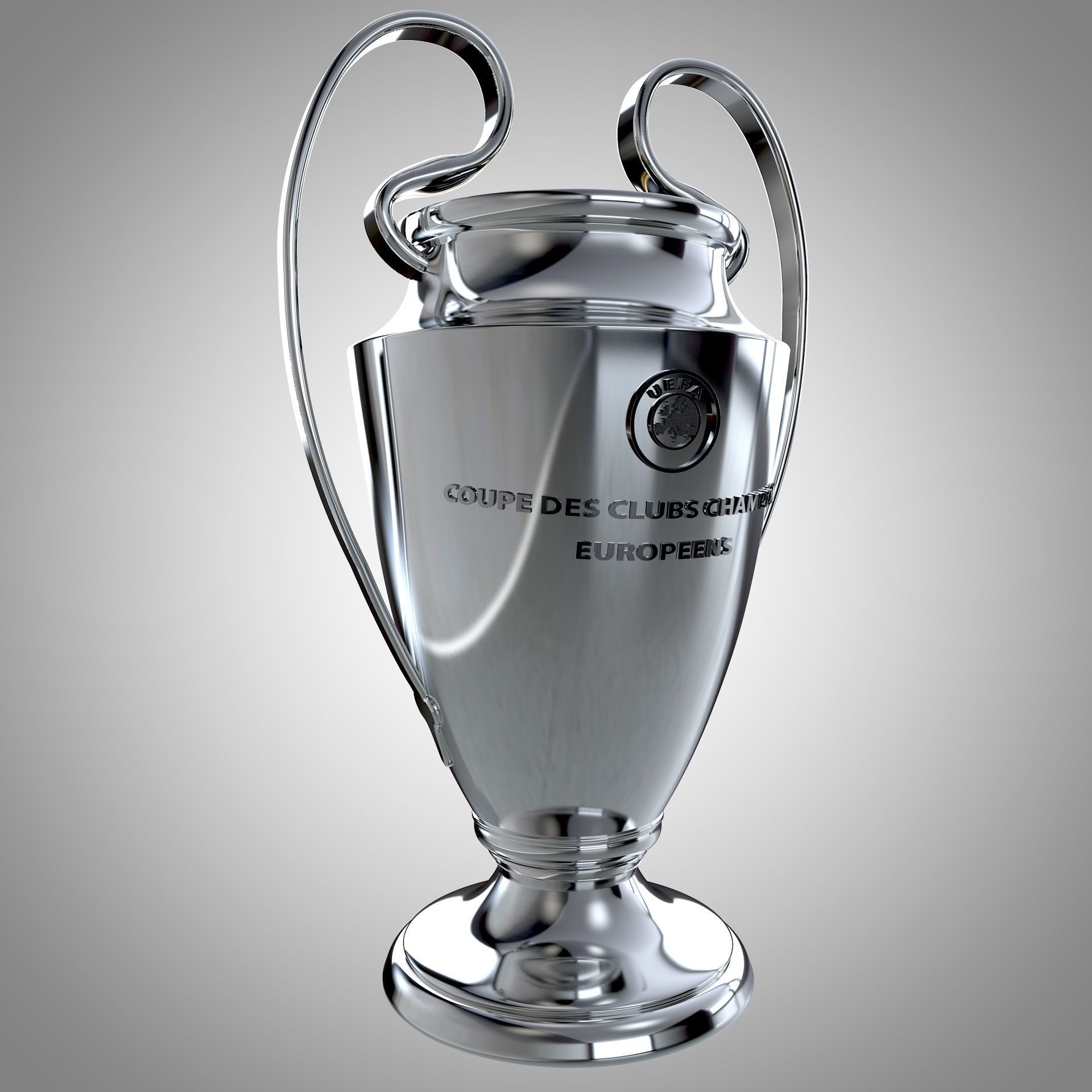 3D model UCL Champions Trophy 2022 VR / AR / low-poly | CGTrader