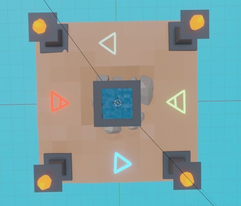 3D model The Altar pixel art game for android and ios VR / AR / low ...