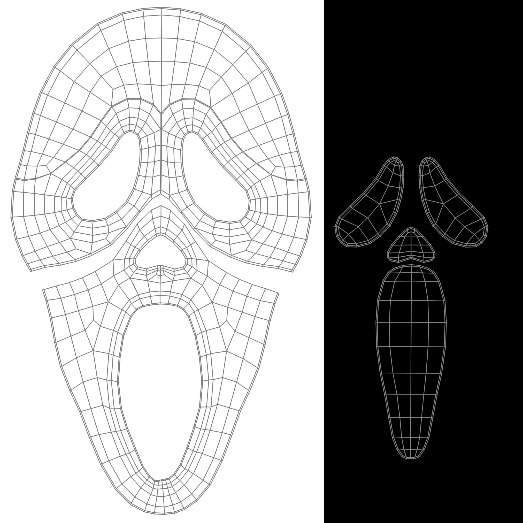 3D model Scream - Ghost Face Mask VR / AR / low-poly | CGTrader
