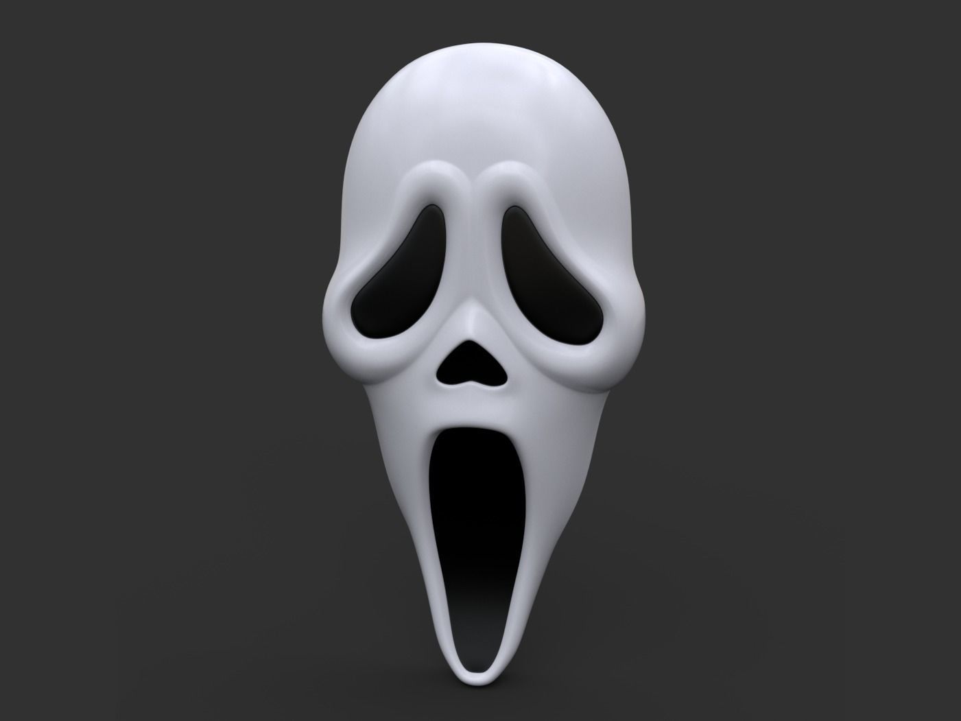 3D model Scream - Ghost Face Mask VR / AR / low-poly | CGTrader