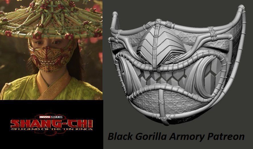 SHANG CHI MOTHER LI THE LEGEND OF THE 10 RINGS MASK STL 3D model 3D ...