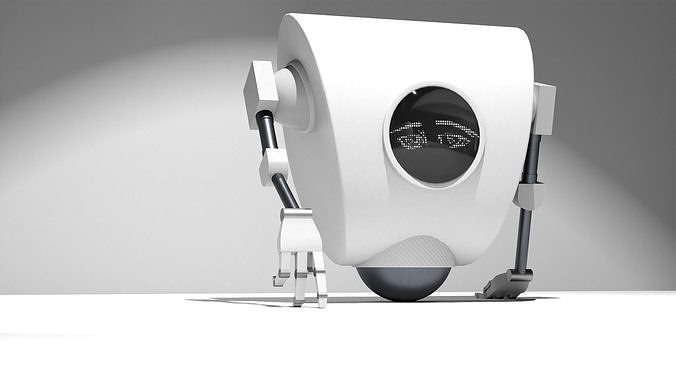 Robot named Rob carbon 3D model | CGTrader