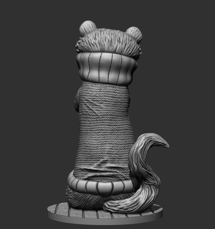cute ferret 3D model 3D printable | CGTrader