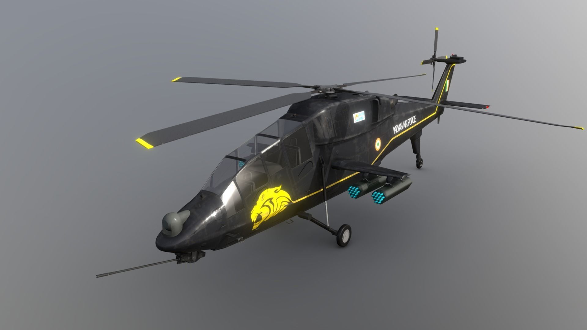 3D model HAL Light Combat Helicopter LCH VR / AR / low-poly | CGTrader