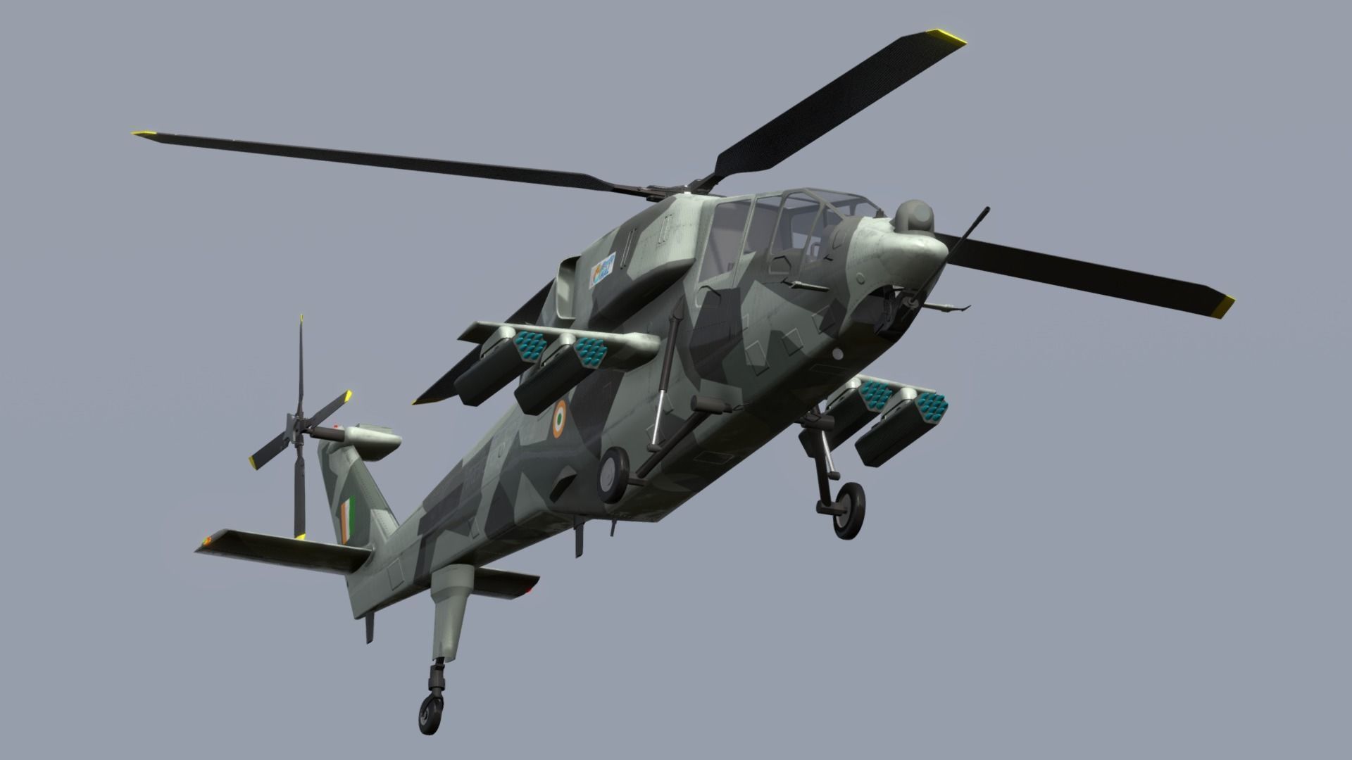 3D model HAL Light Combat Helicopter LCH VR / AR / low-poly | CGTrader