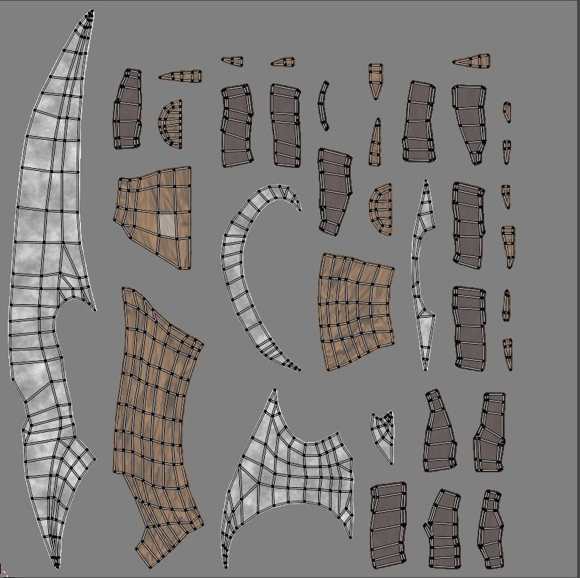 3D model Stylized Scythe Weapon PBR low poly game ready VR / AR / low ...