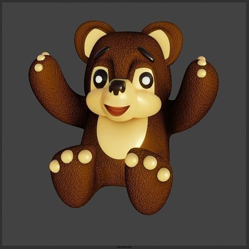 Teddy Bear 3D model 3D printable | CGTrader