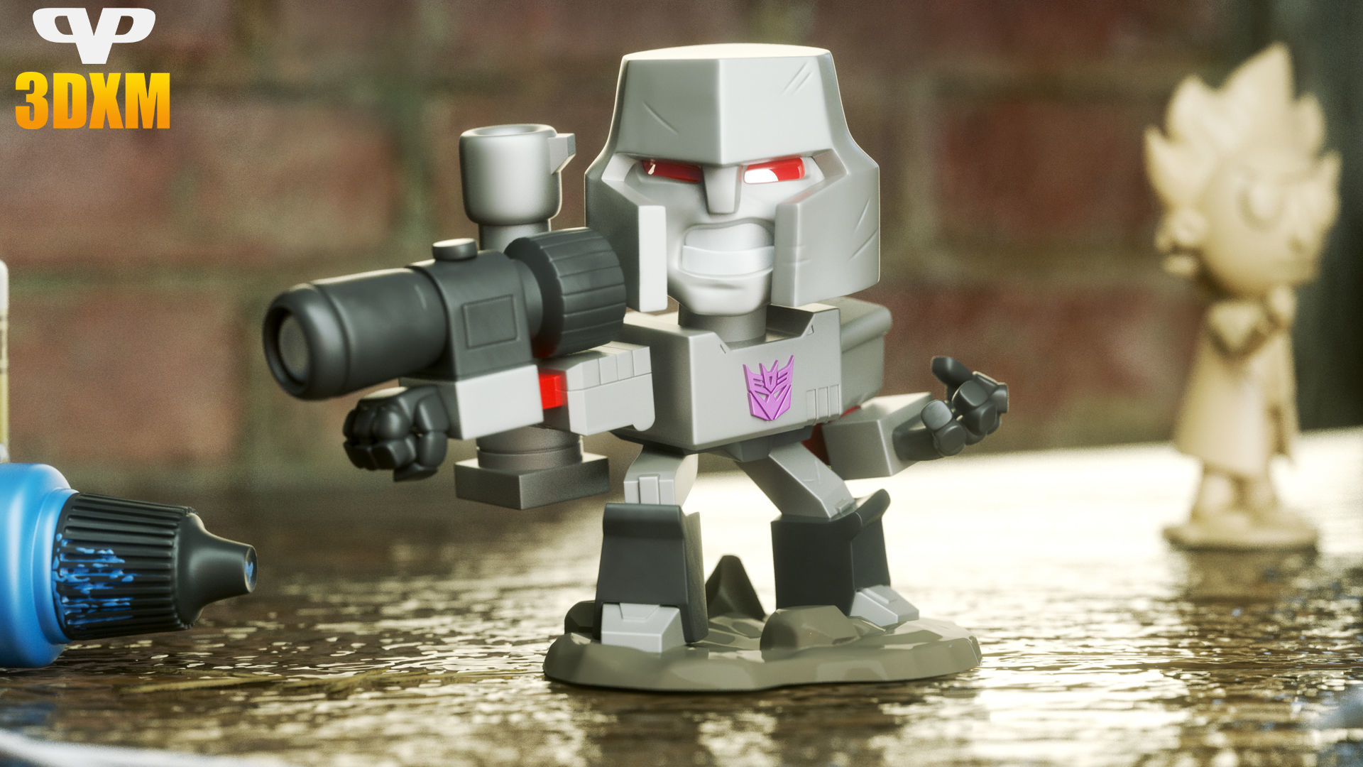 Megatron Chibi for 3D Printing STL 3D model 3D printable | CGTrader