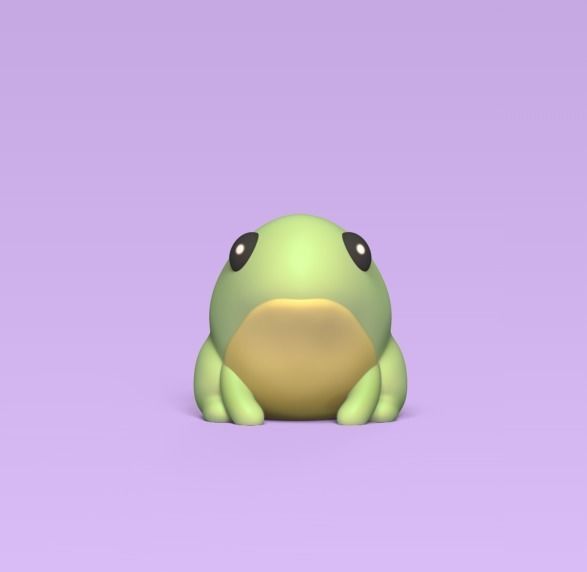 Cute Little Frog 3D model 3D printable | CGTrader