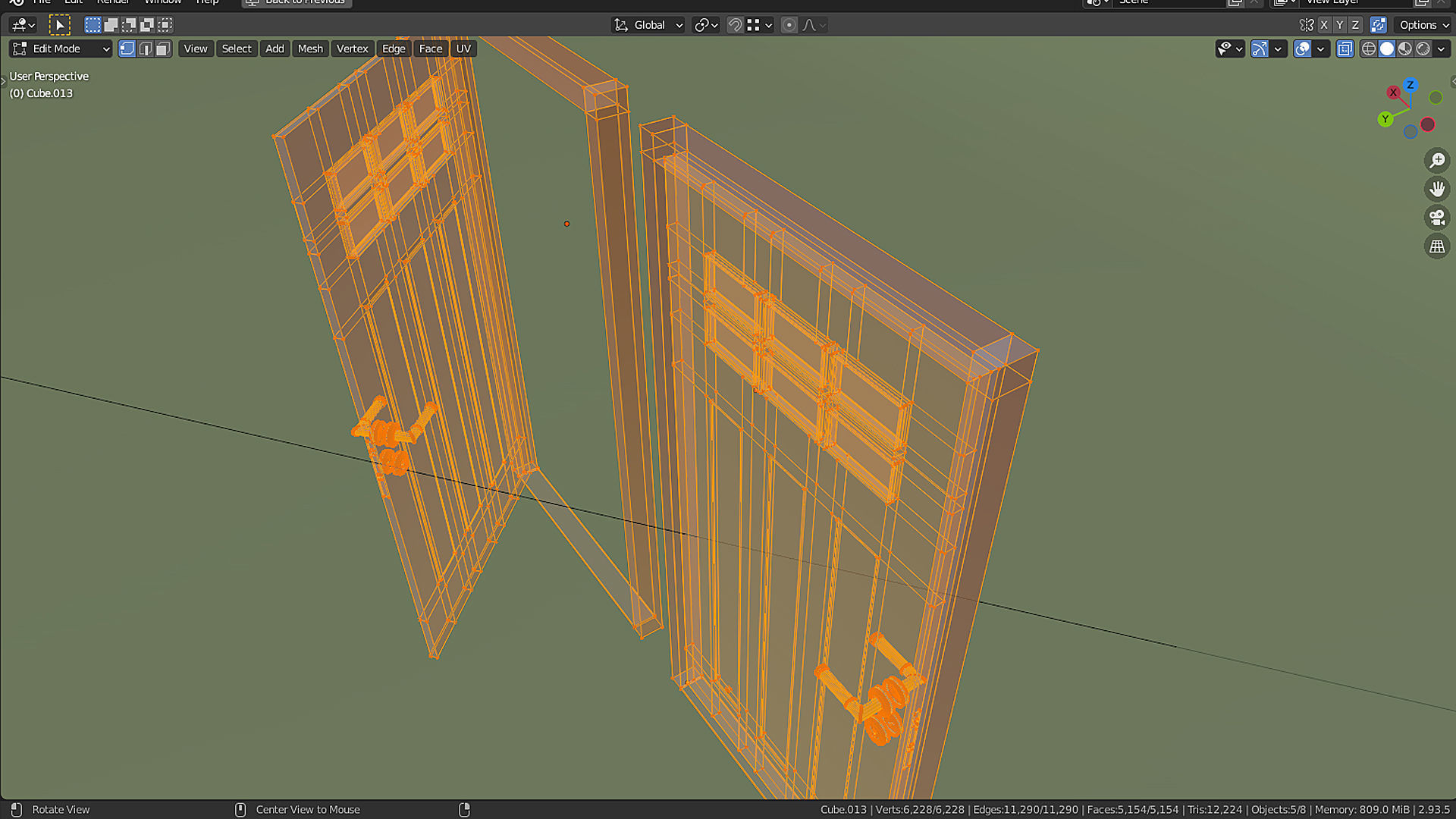 Front entrance door free VR / AR / low-poly 3D model | CGTrader