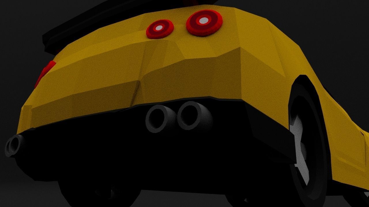 3D model Low Poly Nissan GTR 2015 Sports Car VR / AR / low-poly | CGTrader
