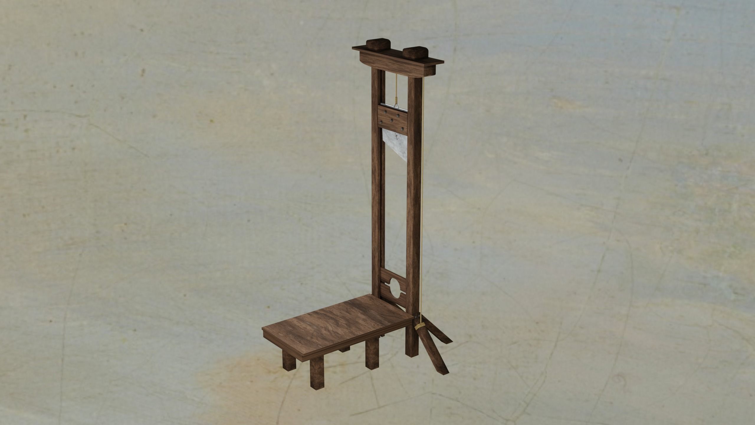Guillotine with clean blade free VR / AR / low-poly 3D model | CGTrader
