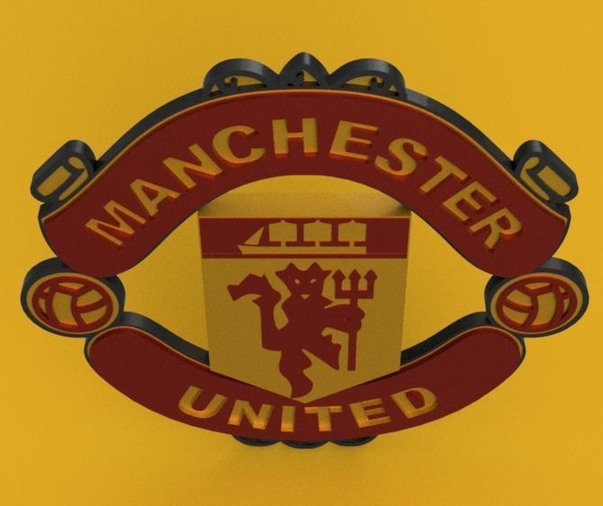 Manchester united football club emblem 3D model | CGTrader