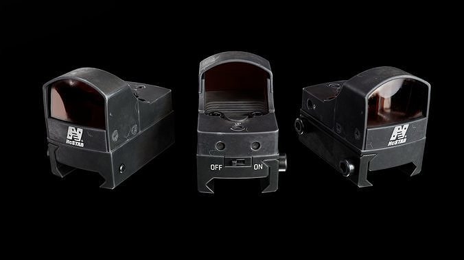 3D model Micro Red Dot Optic VR / AR / low-poly | CGTrader